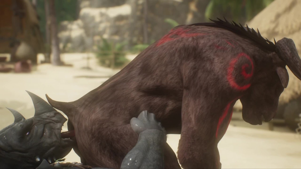 Minotaur Cums A Lot From Being Fucked By Rhino Gulhragg Wild Life 0912