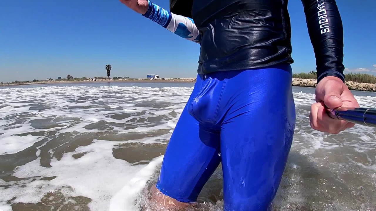 Men And Women On The Beach Get Horny Seeing My Cock In Wet Spandex